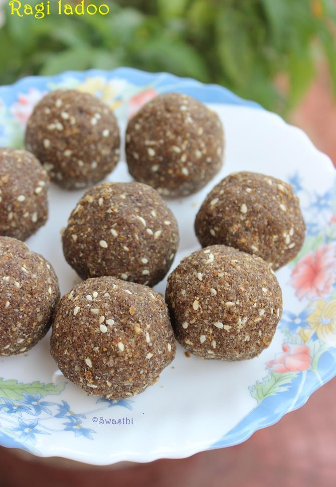 Ragi Laddu Recipe Using Jaggery Finger Millet Flour Balls Ragi Laddu Recipe Using Jaggery Finger Millet Flour Balls