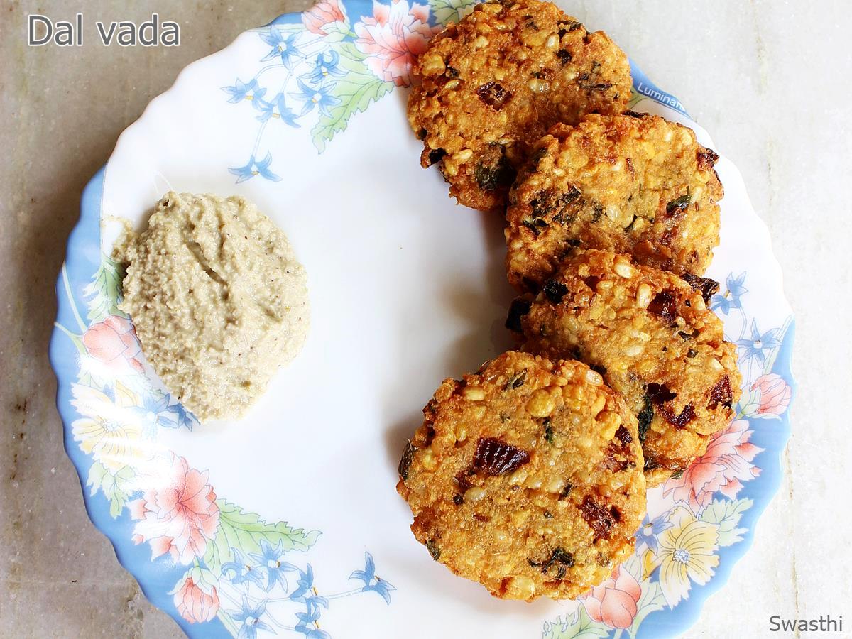 Dal vada recipe | How to make mixed dal vada recipe | Chana dal vada